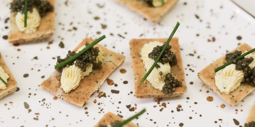 Egg Mousse and Sevruga Caviar Crackers: A Luxurious Appetizer – STUR CAVIAR